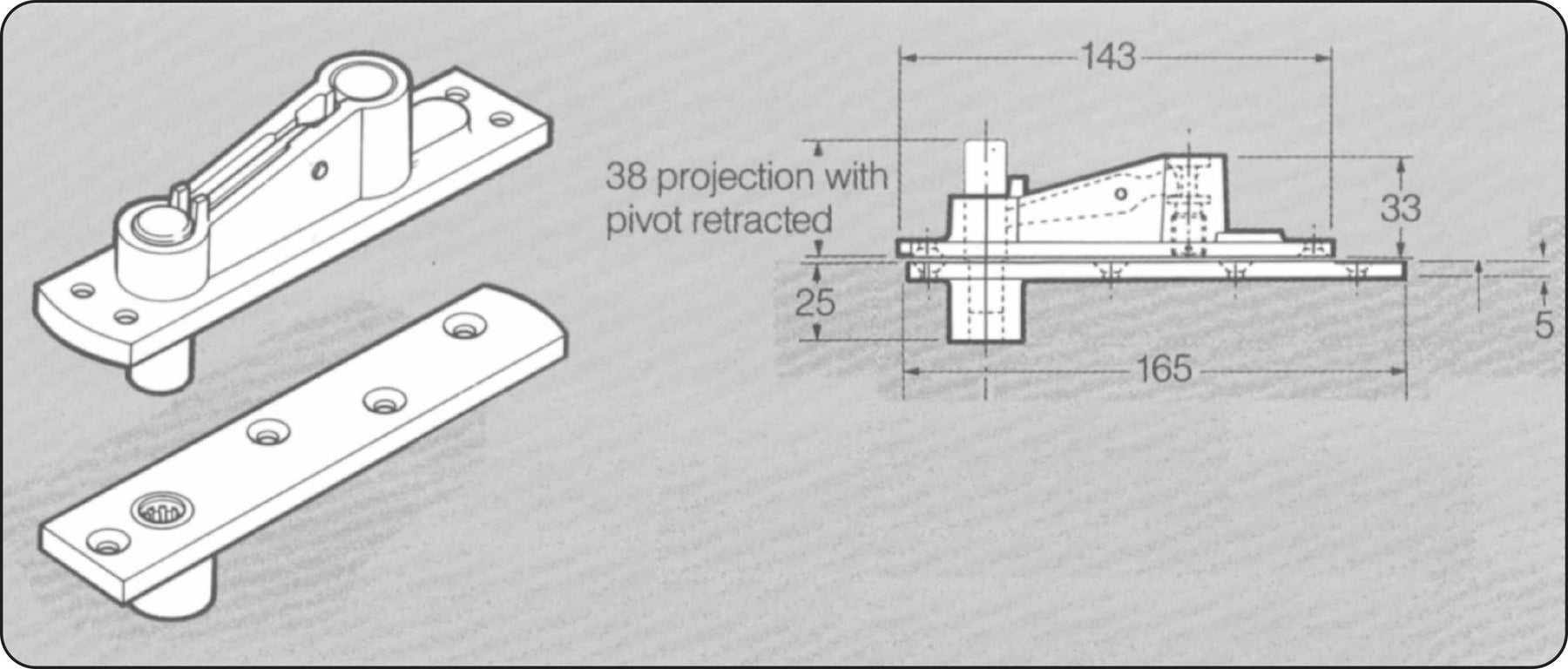 Briton Top Centres | Floor Spring Accessories – Door Spares