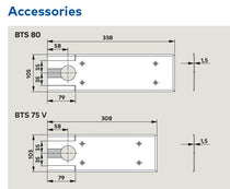 dormakaba BTS75V Cover Plate | Floor Spring Accessories – Door Spares